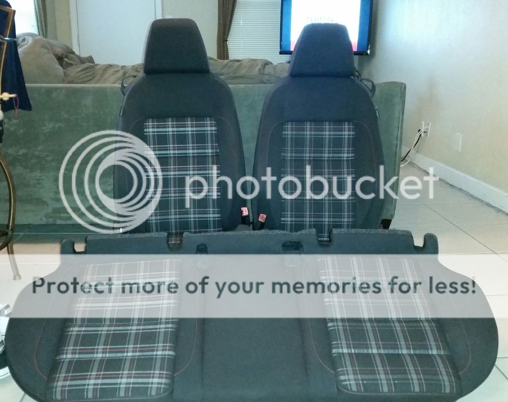 WTT my LIKE NEW MK6 Plaid Seats for Black MK5 Jetta Leather Seats in ...